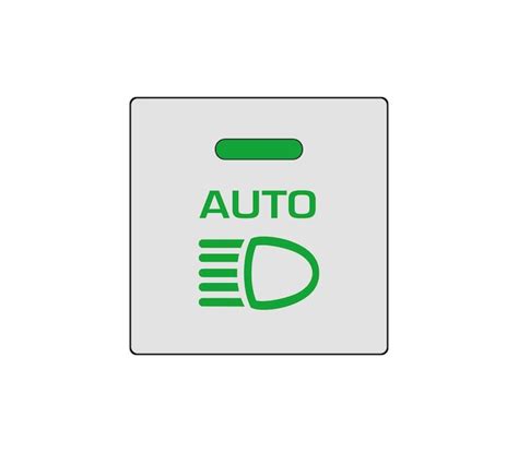 premium vector automobile auto high beam on button car headlight