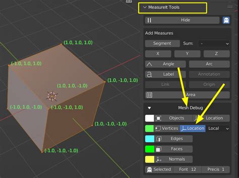 python how can i show the vertex positions in viewport blender