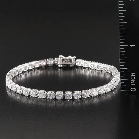 14k 1000 Ctw Lab Grown Diamond Line Bracelet Ebth