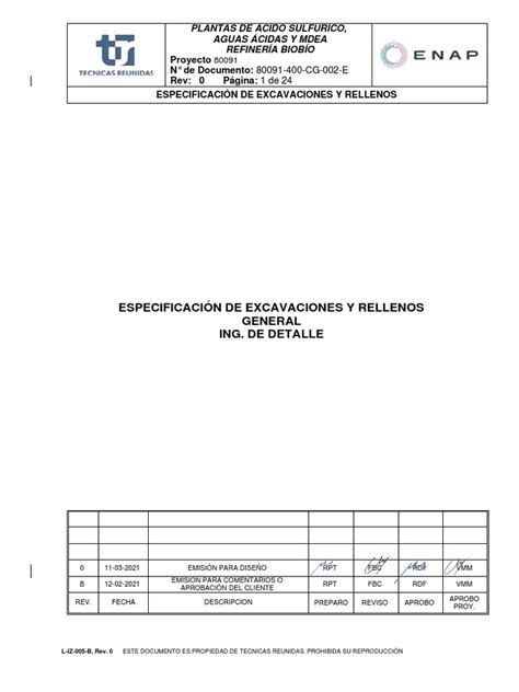 80091 400 Cg 002 E Plot Plan Especificaciones Estandar Pdf Pdf