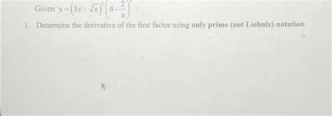 Solved 2 3x √x² 4 ² 1 Determine The Derivative Of The