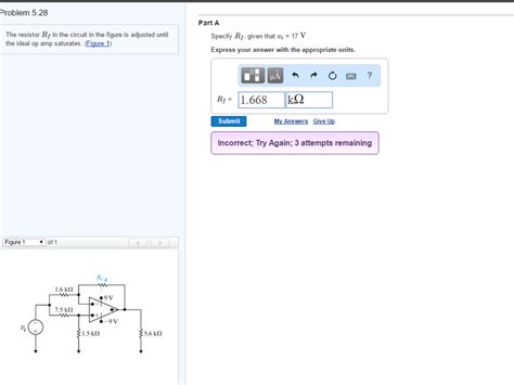 solved the resistor r f in the circuit in the figure is