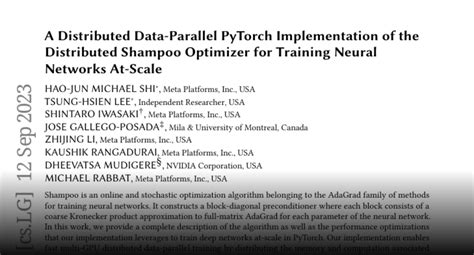 paper page a distributed data parallel pytorch implementation of the
