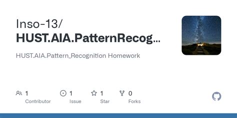 Github Inso Hust Aia Patternrecognition Hust Aia Pattern Recognition Homework