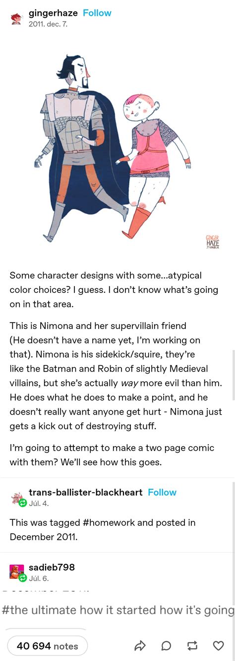 Nimona Origins R Tumblr