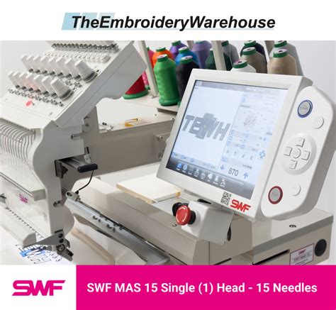 Swf Mas 15 Single 1 Head 15 Needles Commercial Embroidery Machine