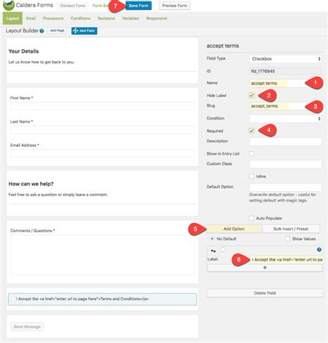 How To Require A Terms And Conditions Agreement On Your Contact Form