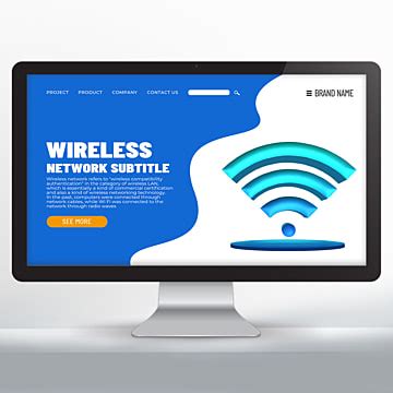 Technology Style Wifi Promotion Landing Page Design Template Download On Pngtree