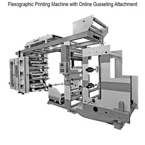 Pnrm 8 Colors Flexographic Printing Machine Online Gusseting Attachment For Fabric Industry