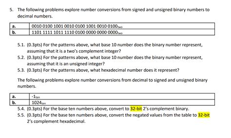 Solved The Following Problems Explore Number Conversions Chegg