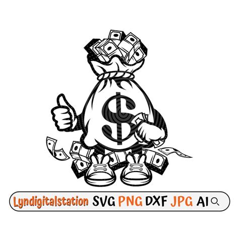 Cartoon Money Bag Logo At Abigail Mathy Blog
