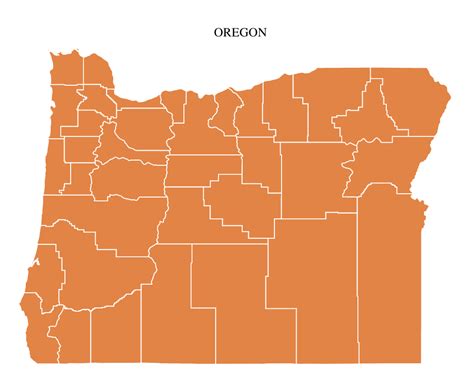 Oregon County Map Editable And Printable State County Maps