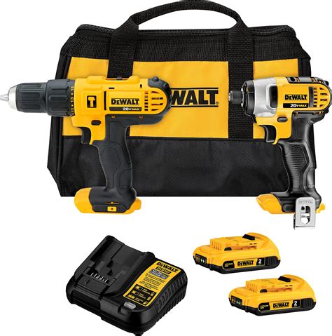 Dewalt Taladro Inalámbrico De 20 V Max Driver De Impacto Kit
