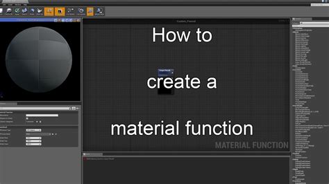 [ue4] how to create a material function easy rotator timesine youtube