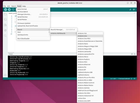 ubuntuでarduino ide