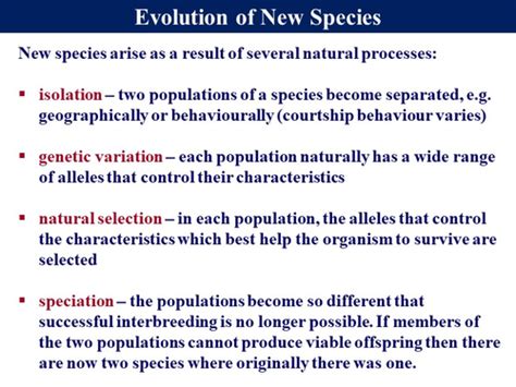 Bio6 13 Speciation And Fossil Record Teaching Resources