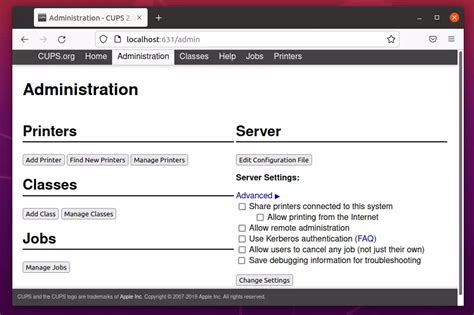 How To Install CUPS Print Server On Ubuntu Linux Geek Rewind