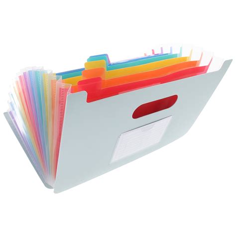 Large Capacity File Folder Desktop File Storage Folder File Storage Bag Accordion Type File