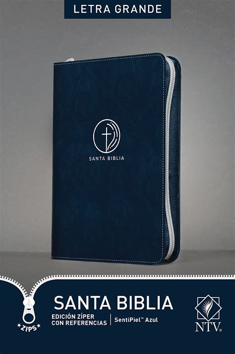 Biblia Ntv Edición Zíper Con Referencias Letra Grande Pez Con Anteojos