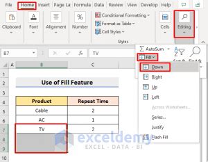 How To Repeat Cell Value X Times In Excel Easy Methods