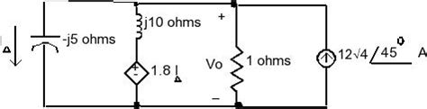 Solved Use The Node Voltage Method To Find The Phasor Chegg