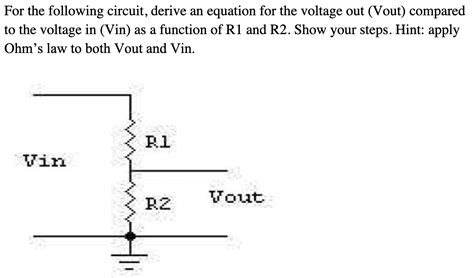 [solved] please type for the following circuit derive an