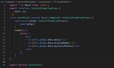 Get Current User Profile Properties In SPFx Webpart Using MS Graph API