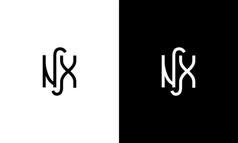 letter nx vector logo free template free vector 11560842 vector art at