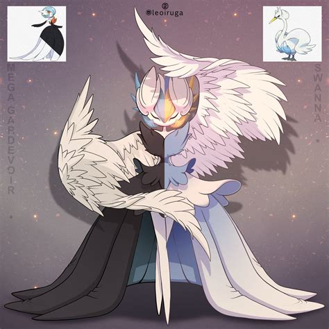 Leoiruga Gardevoir Mega Gardevoir Swanna Nintendo Pokemon Highres