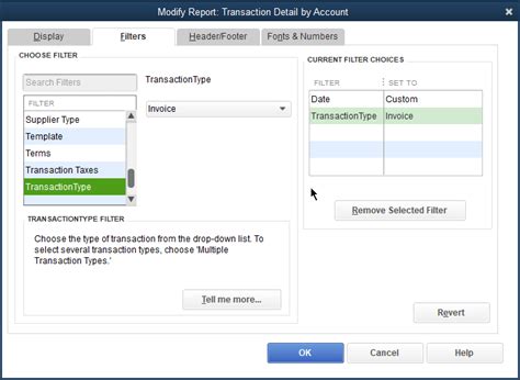 Sales Report According To Customized Invoice
