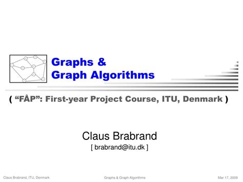 PPT Graphs Graph Algorithms PowerPoint Presentation Free Download ID 3079813
