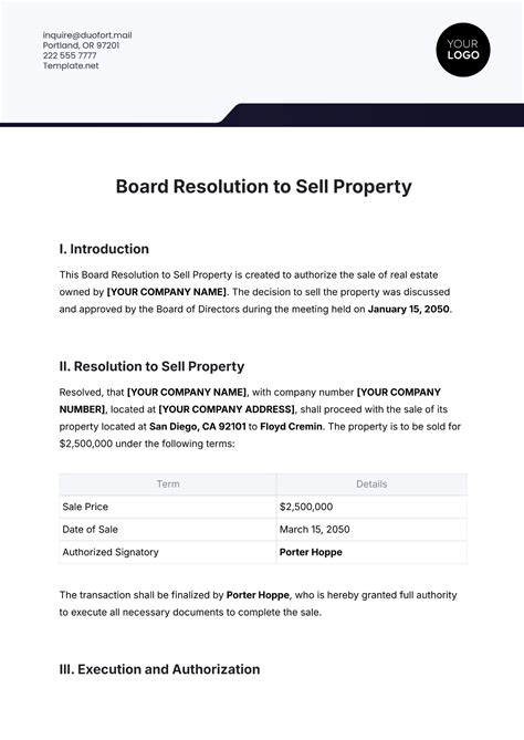 Free Hoa Board Resolution Template To Edit Online
