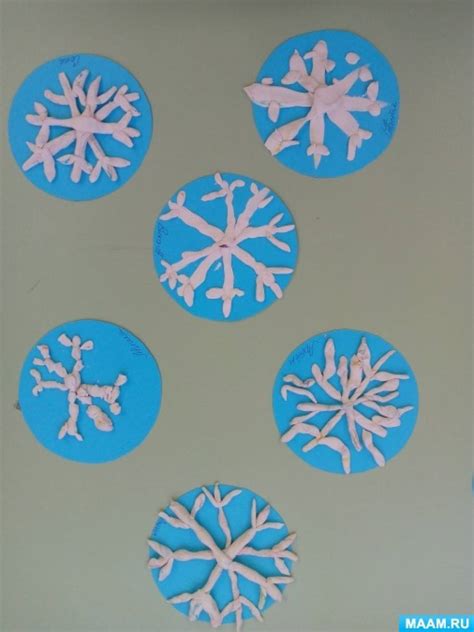 Занятие по лепке в подготовительной группе «Снежинка 3 фото Воспитателям детских садов