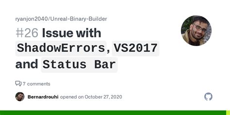 Issue with `ShadowErrors`, `VS2017` and `Status Bar` · Issue #26 · ryanjon2040/Unreal-Binary ...