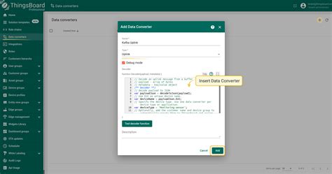 Kafka Integration ThingsBoard Professional Edition