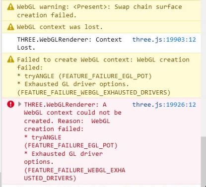 WebGL Context Loss Issue Vasturiano D Force Graph GitHub