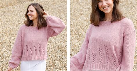 Strawberry Mousse Knitted Sweater [free Knitting Pattern]