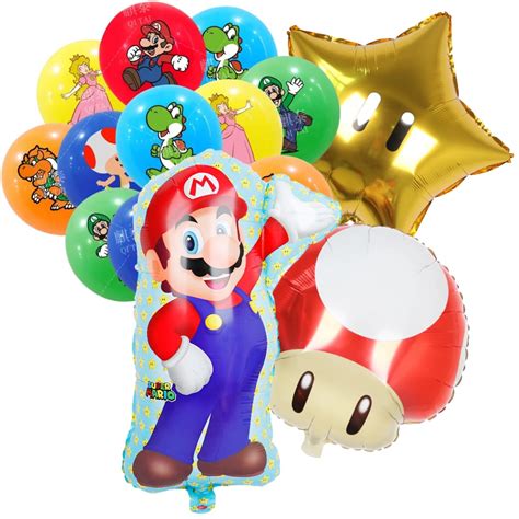 Set Globo Aluminio L Tex Cumplea Os Mario Bros Tu Fiesta A Un Click