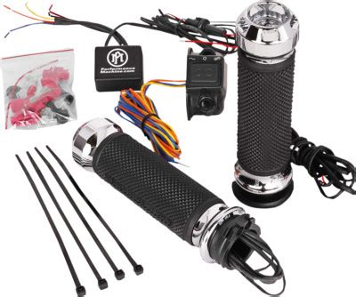 Performance Machine Pm Grips Apex Heated Cable Chrome 0063