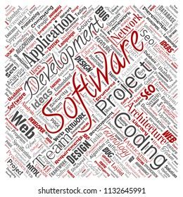 Vector Conceptual Software Development Project Coding Stock Vector Royalty Free