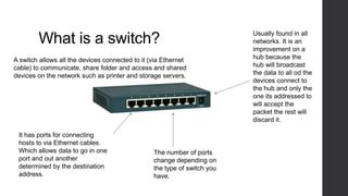Managed Switches PPTX Computer Networking Computing