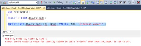 Ms Sql Insert Identity How To Insert Values To Identity Column In SQL