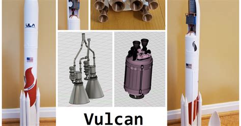 United Launch Alliance Ula Vulcan Centaur Rocket By Philippe Lacoude Download Free Stl Model