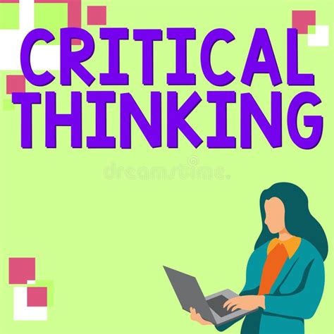 Conceptual Display Critical Thinking Internet Concept Sequence Of Stages Of A Project Requiring