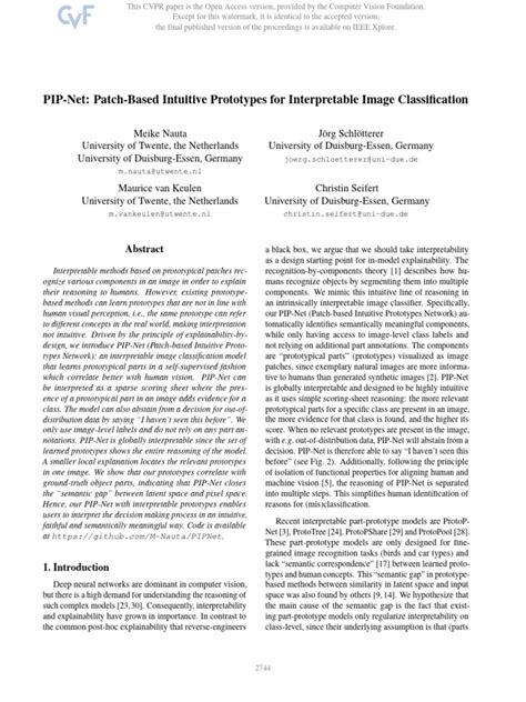 pip net patch based intuitive prototypes for interpretable image