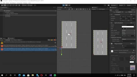 Player Moving To The Corner Of Camera And Unity Giving Errors Ask