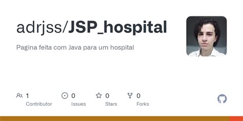 Github Adrjss Jsp Hospital Pagina Feita Com Java Para Um Hospital