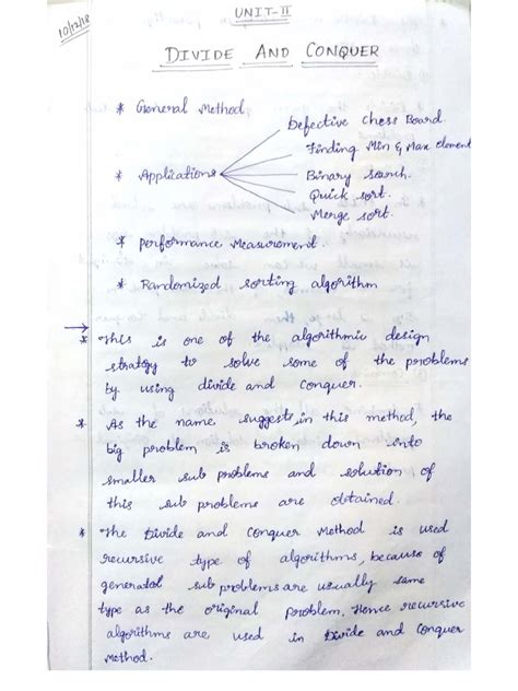 Daa Notes Unit Ii Pdf