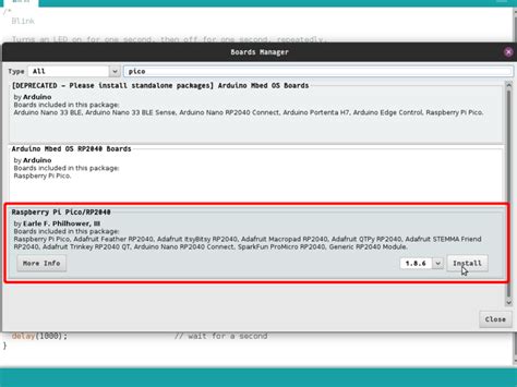 Installing The Earle Philhower Core Program Rp2040 In Arduino