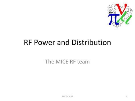 PPT RF Power And Distribution PowerPoint Presentation Free Download ID
